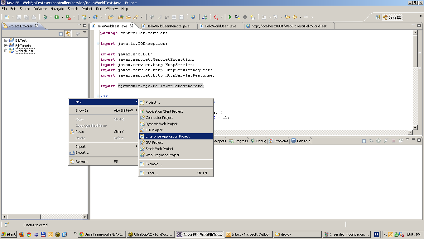 Java Frameworks & APIs: EJB - Configuración Eclipse + JBoss + EJB3