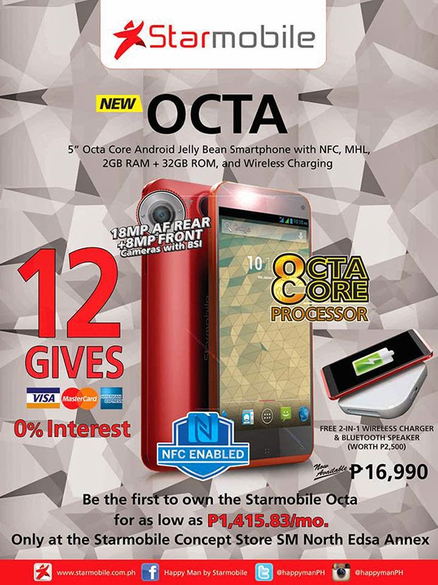Starmobile Octa: 5-inch full HD smartphone with 8-core CPU at Php 1415 ...