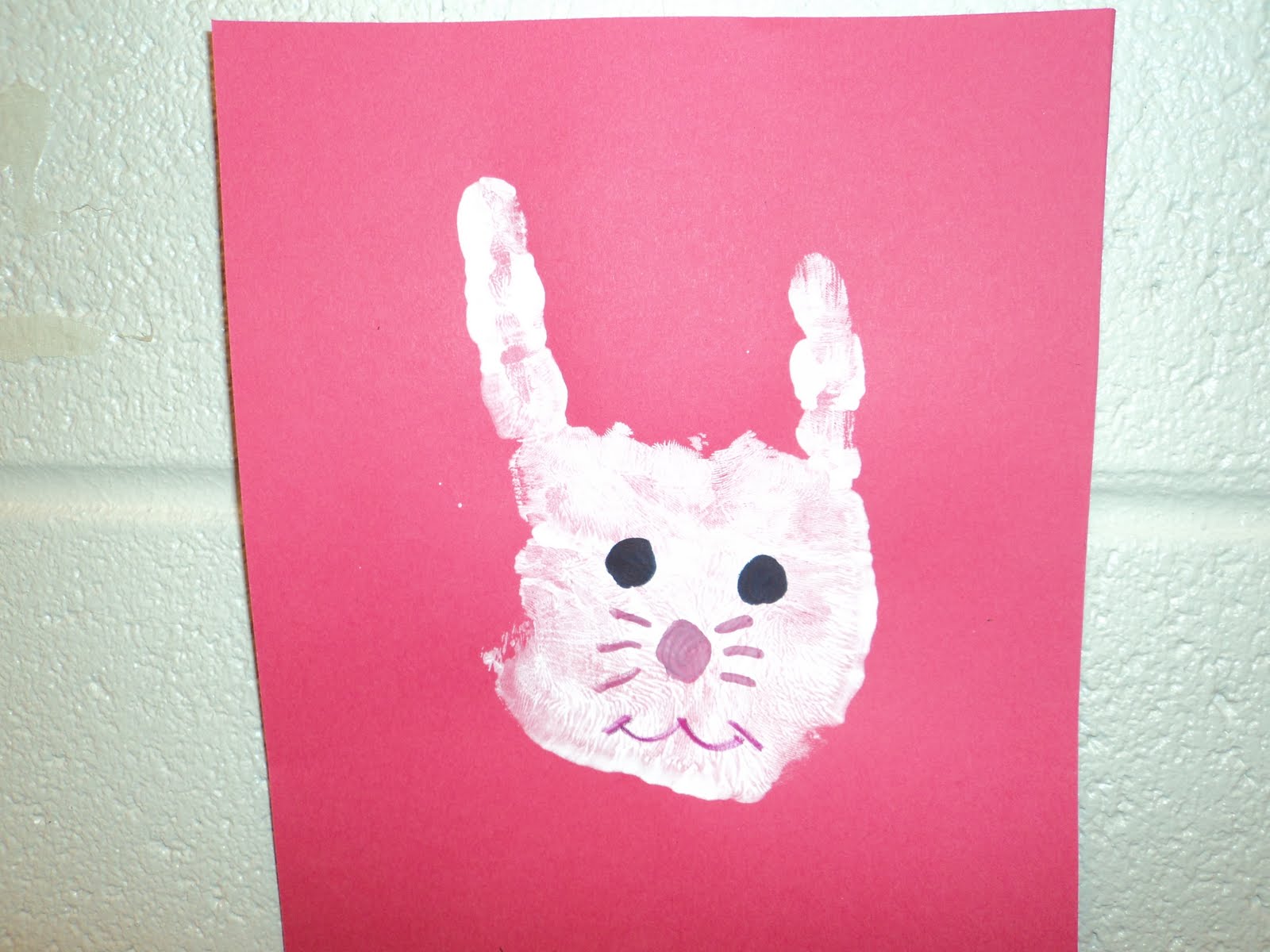 Mrs. Lewis' Ladybugs: Hand Print Bunny