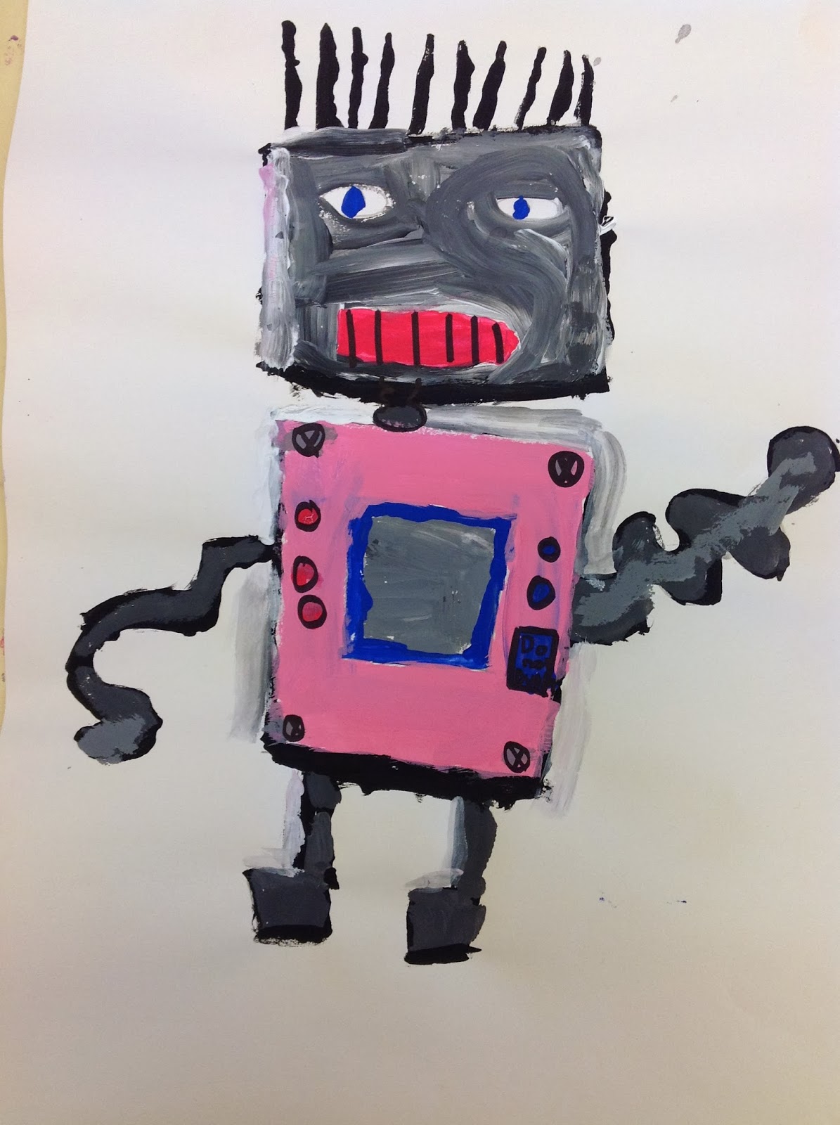 Miss Arty Pants: Fourth Grade Robots