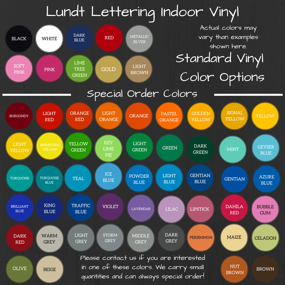 Vinyl ~ Lundt Lettering and Design