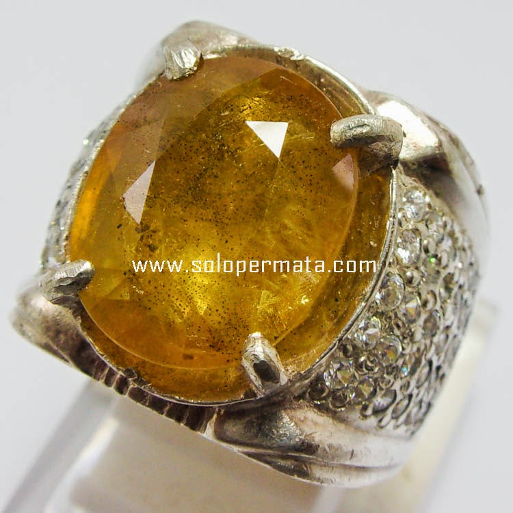 Cincin Batu Permata Yellow Sapphire - Sp229 | Merah Delima Asli | Toko ...