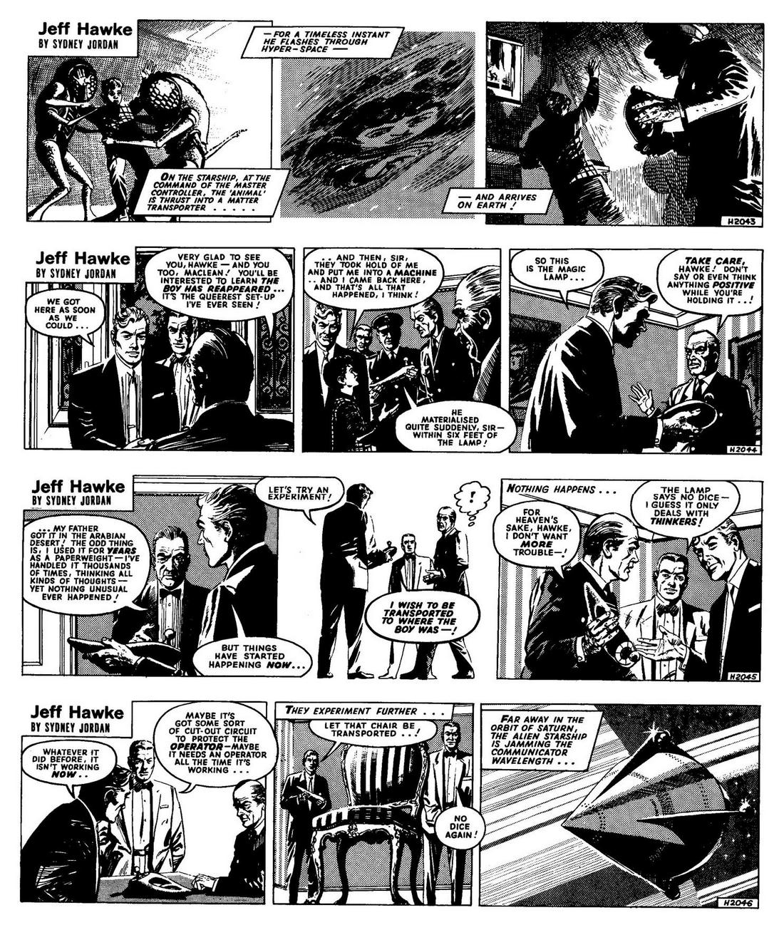 Hairy Green Eyeball 3: Jeff Hawke — UK Science Fiction comic strip ...