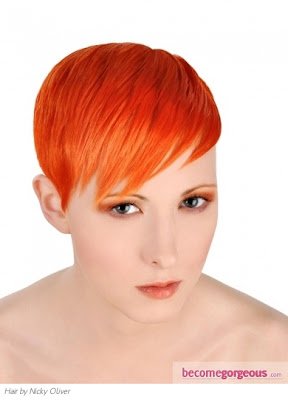 Short Orange Pixie Hair Style | Landrys Lifestyles Blog