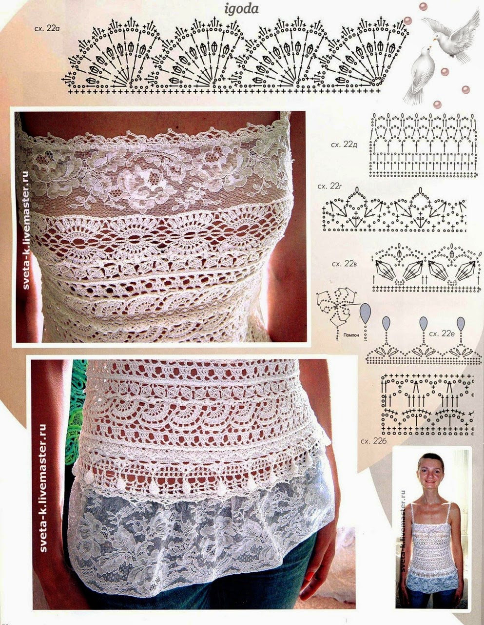 DE MIS MANOS TEJIDOS Y MAS...: CROCHET CON ENCAJE