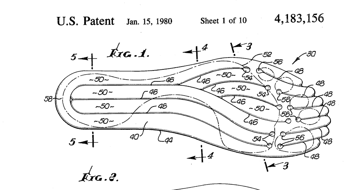 Nike's first patent | Nike Air Sole Technology Patent | Nike Air Shoe ...
