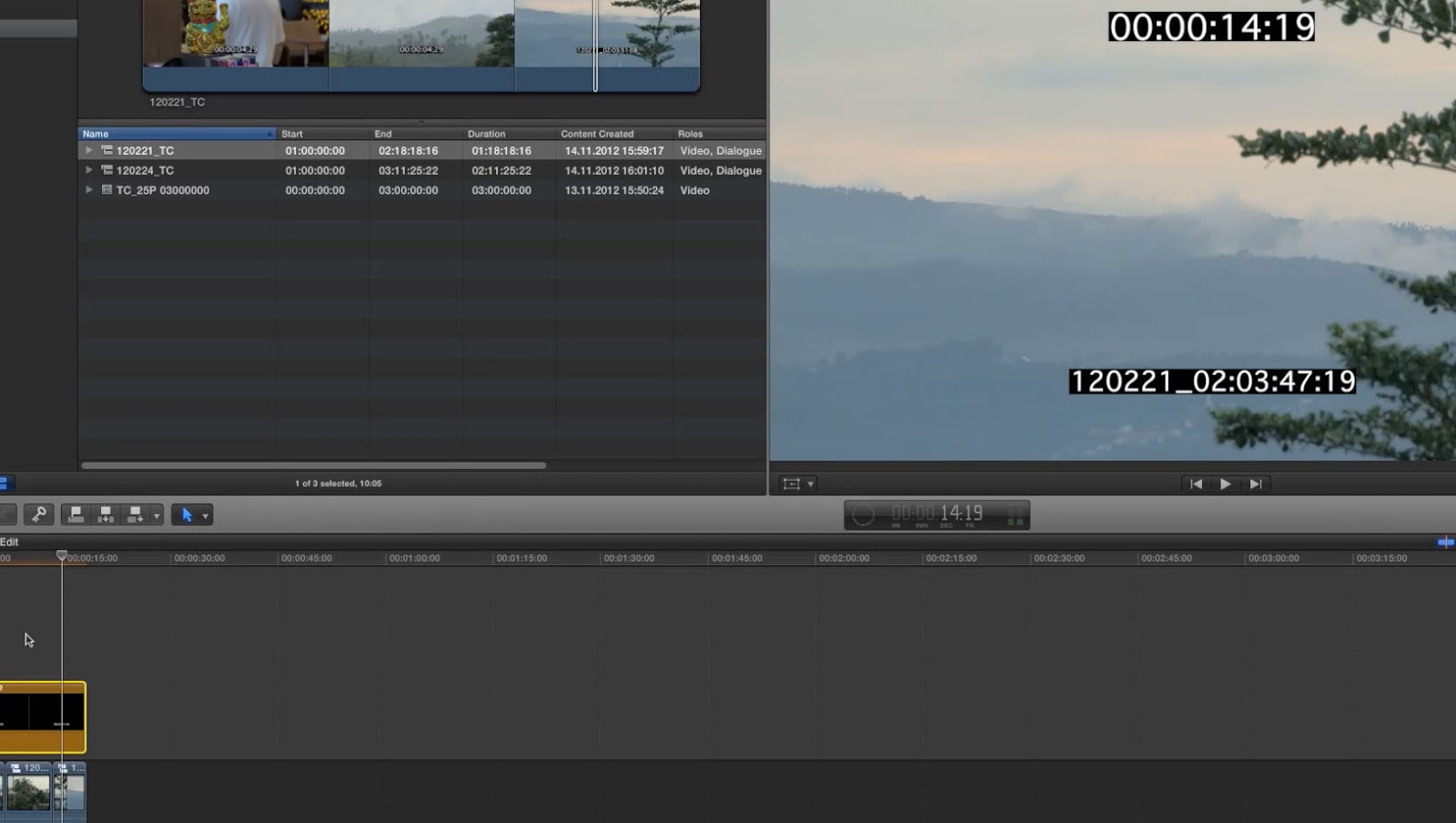 Final Cut Pro X - The Diary: Source Timecode Integration