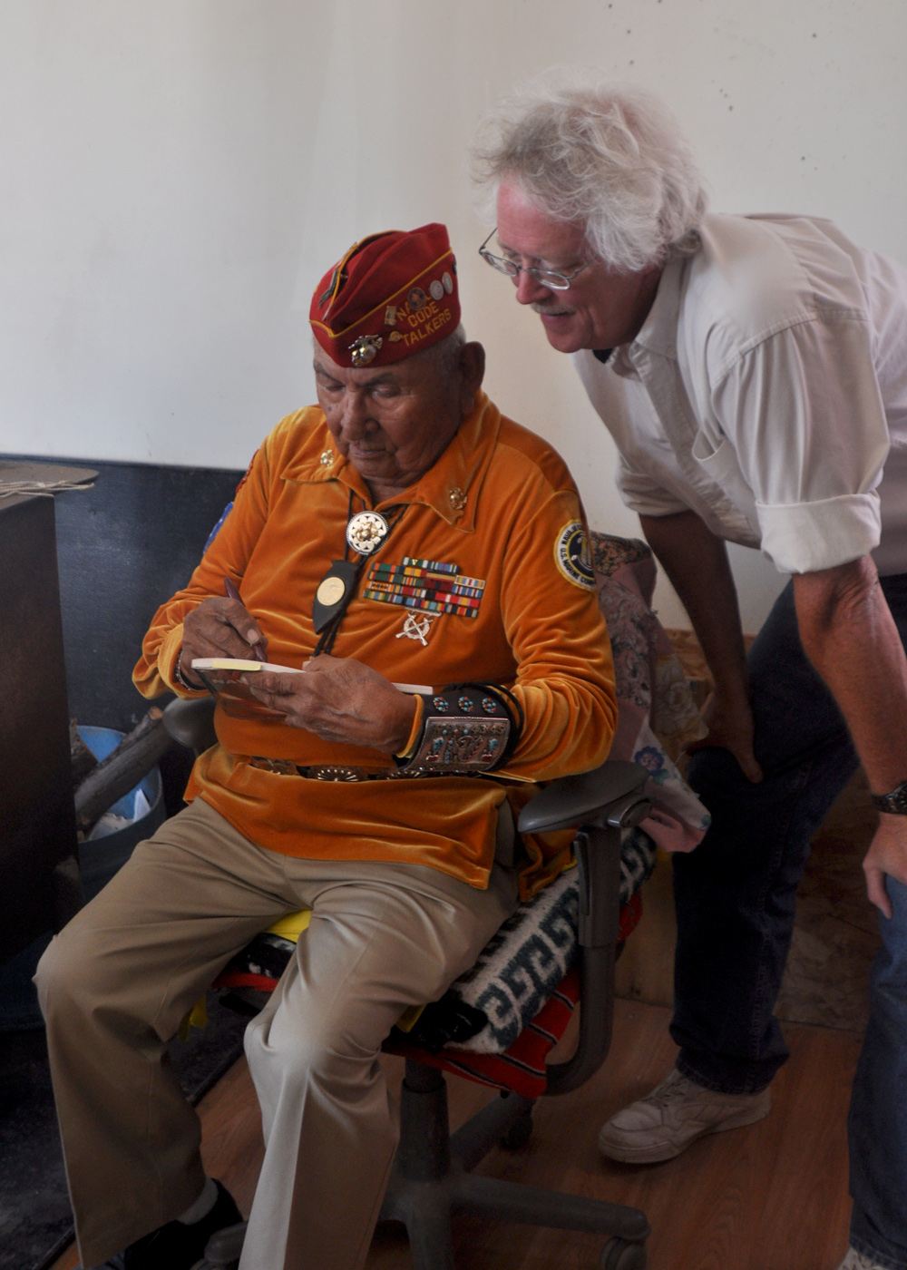 Mass CommuniMania: Day 15: Interviewing Navajo Code Talker Joe Vandever