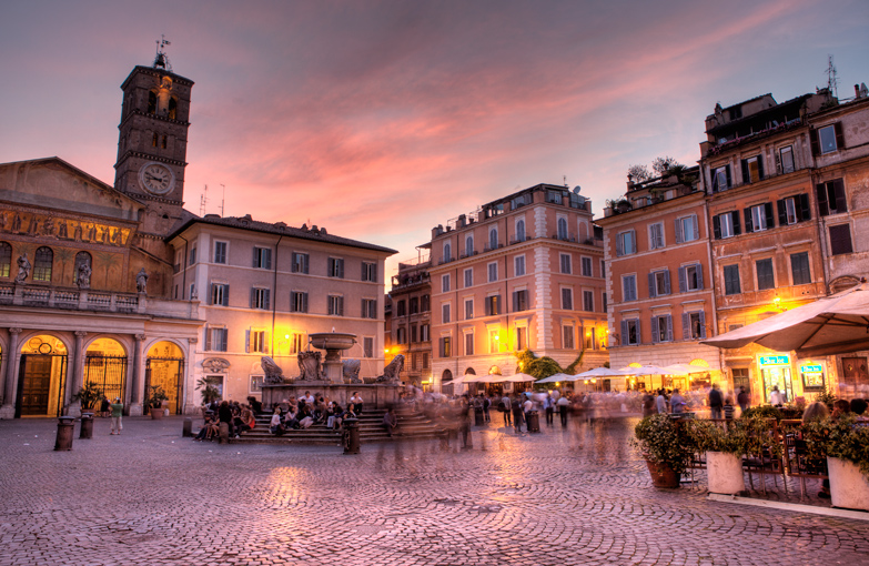 Wisata malam di Trastevere Kota roma ~ Tiket Pesawat Murah