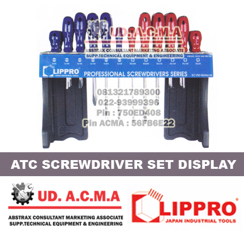 ATC SCREWDRIVER SET DISPLAY LIPPRO ~ Abstrax Consultant Marketing Associate