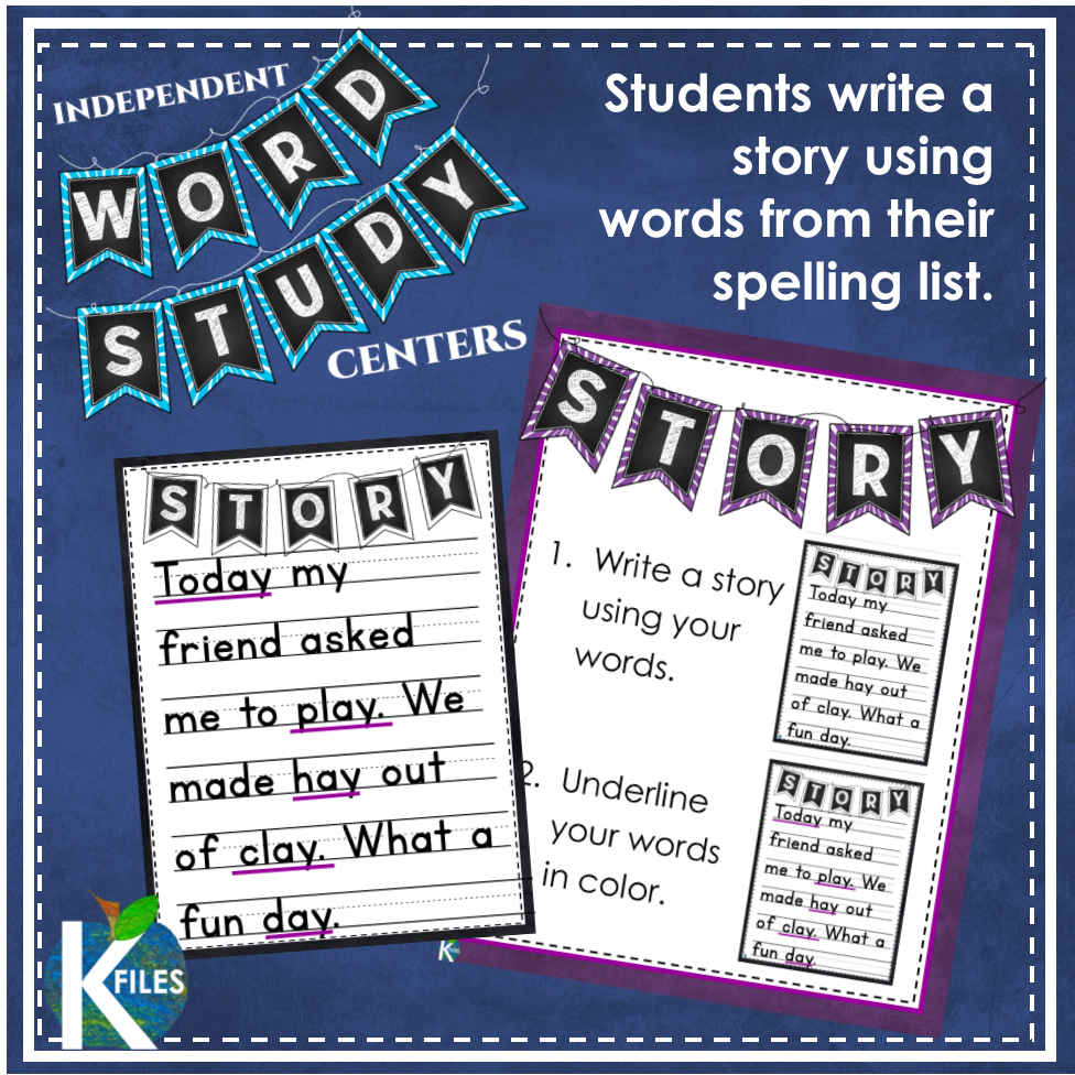 The K Files: Independent Word Study Centers
