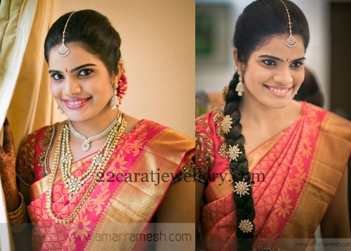 Bride with Simple Diamond Jada - Jewellery Designs