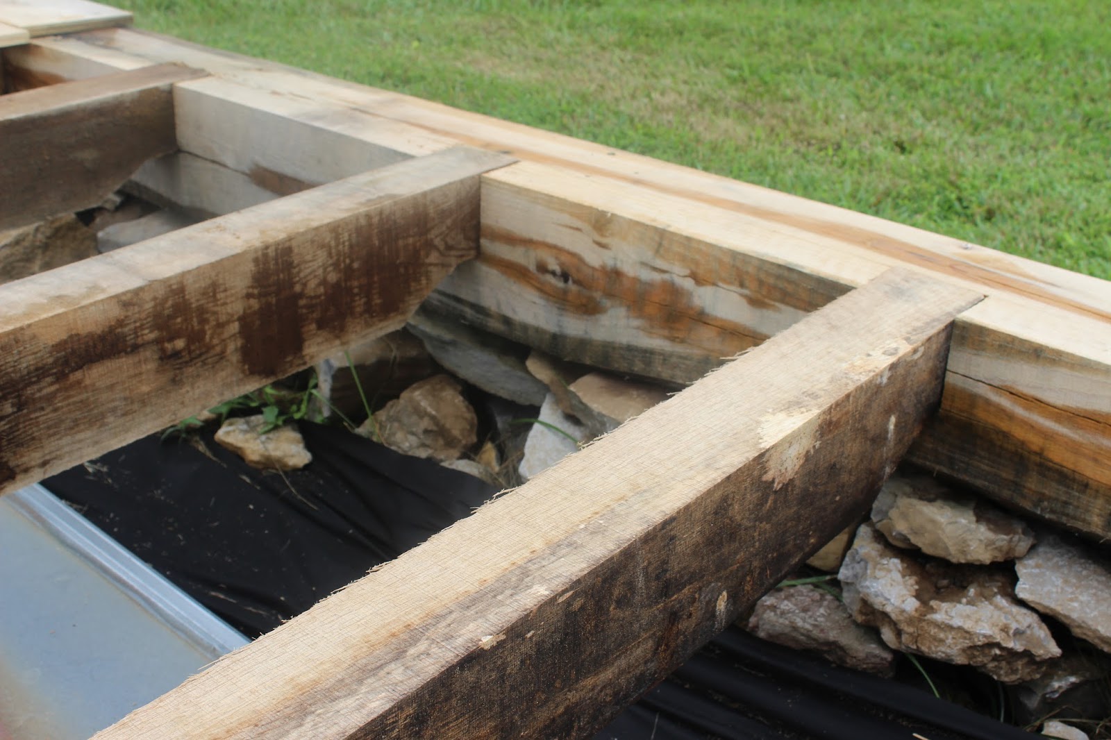 Around the Shop: Timber Frame Shed Foundation