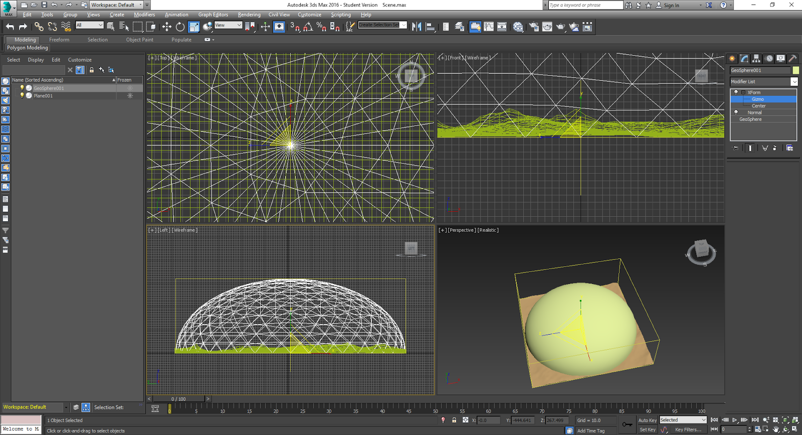 3D Modelling and Animation: Setting the Scene, Sky Dome