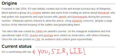 Children Need Orgasms: ENCYCLOPEDIA DRAMATICA IS OFFICIALLY DEAD!