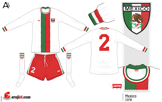 Kit Design, by eroj: 1978 México (Home e Away)