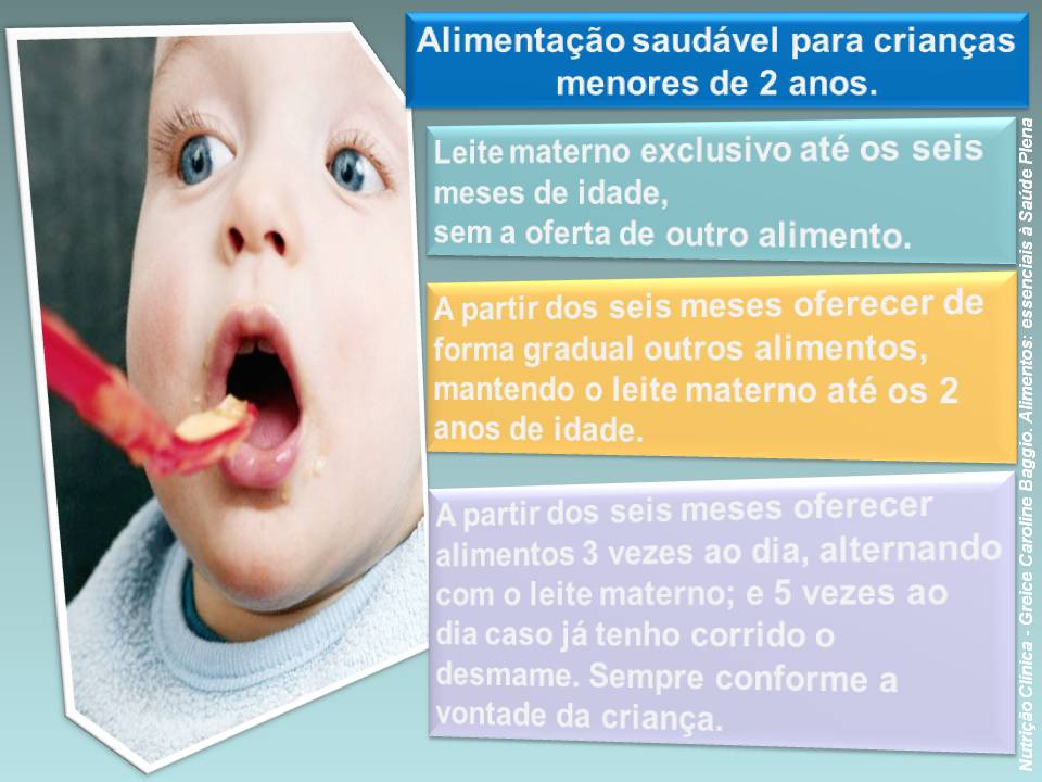 ALIMENTE-SE COM SABEDORIA!: ALIMENTAÇÃO INFANTIL.