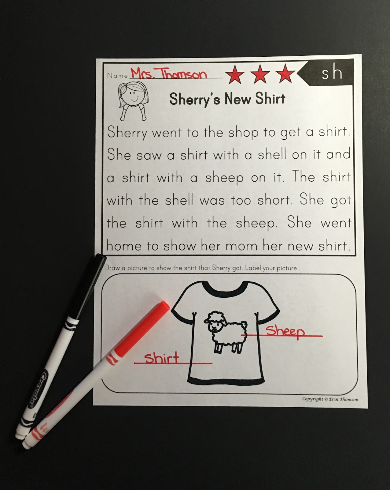 Mrs. Thomson's Primary Printables: Literacy