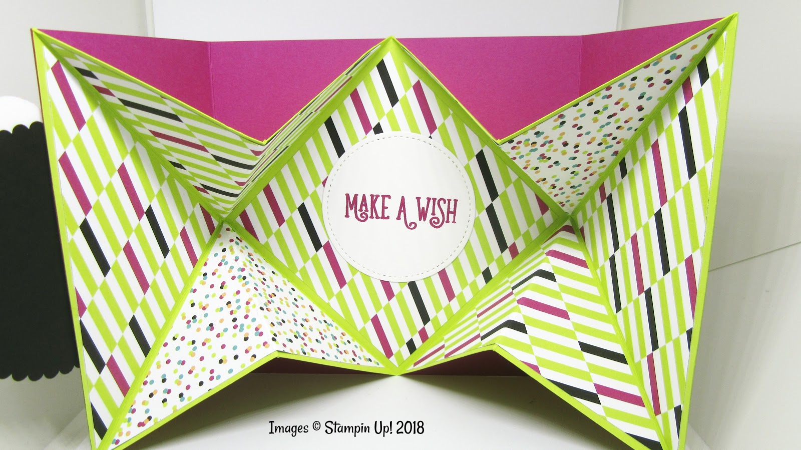 Positively papercraft: Easy Diagonal Fold Pop-Up Card!