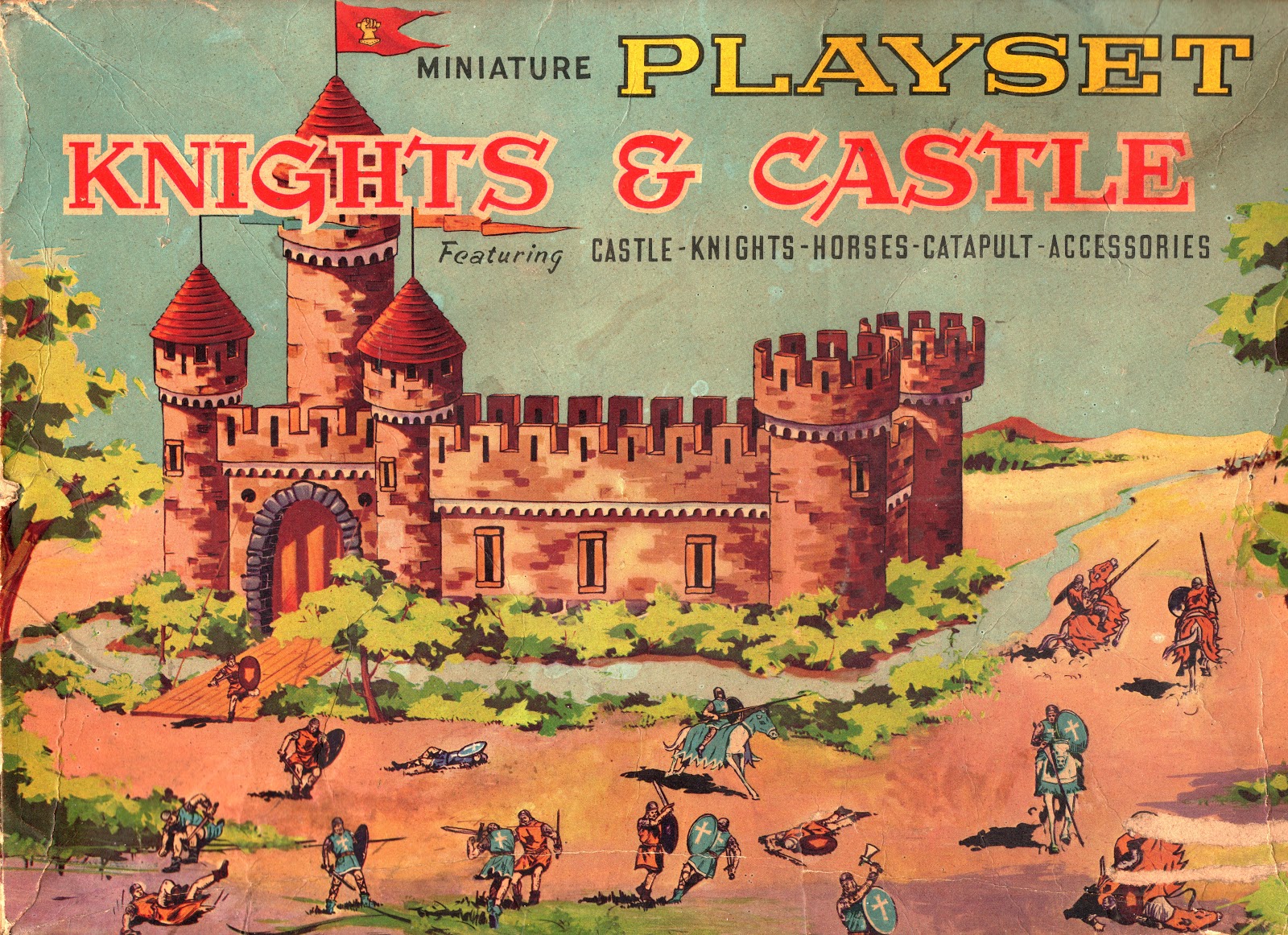 Toys and Stuff: Marx Miniature Knights and Castle Playset - Pt 1