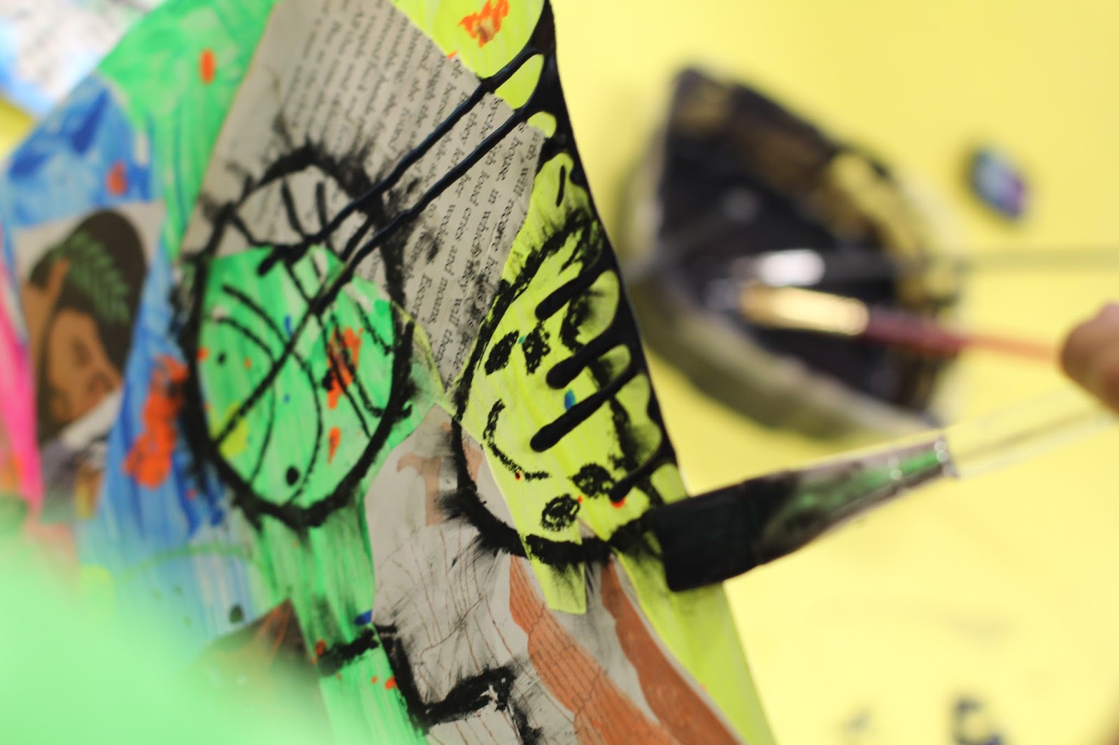 smART Class: 5th Grade multi media Collage