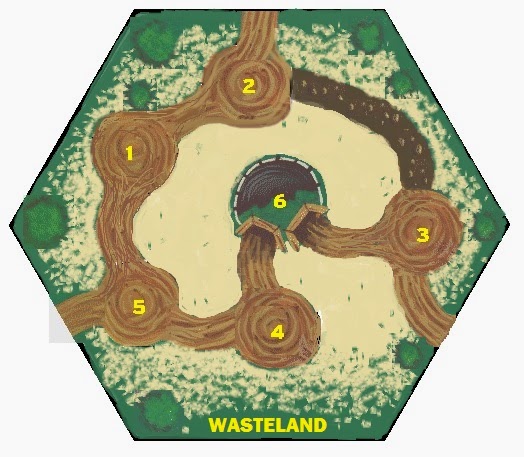 A Paladin In Citadel: Wasteland: A Ruins Expansion Tile For Magic Realm