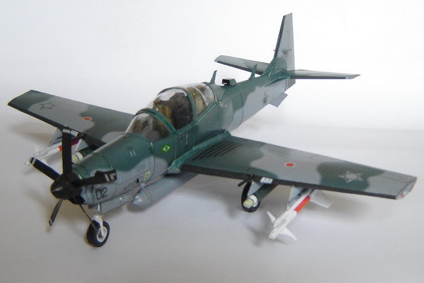 Embraer EMB 314 Super Tucano Paper Model | Paperized Crafts