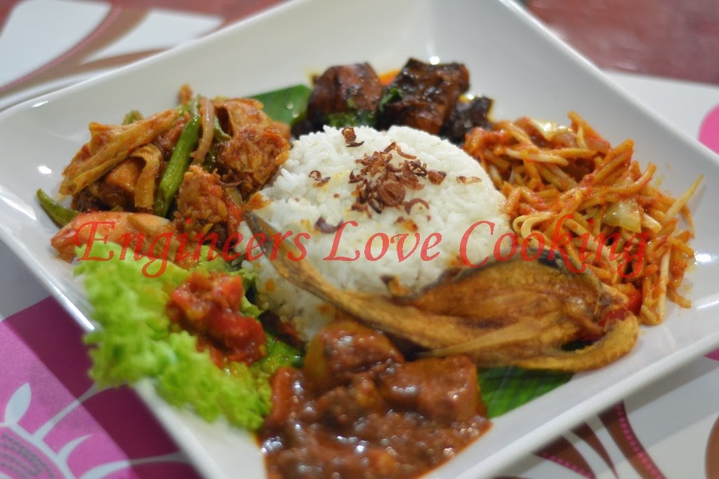Engineers Love Cooking: NASI AMBENG RINGKAS / SIMPLE AMBENG RICE
