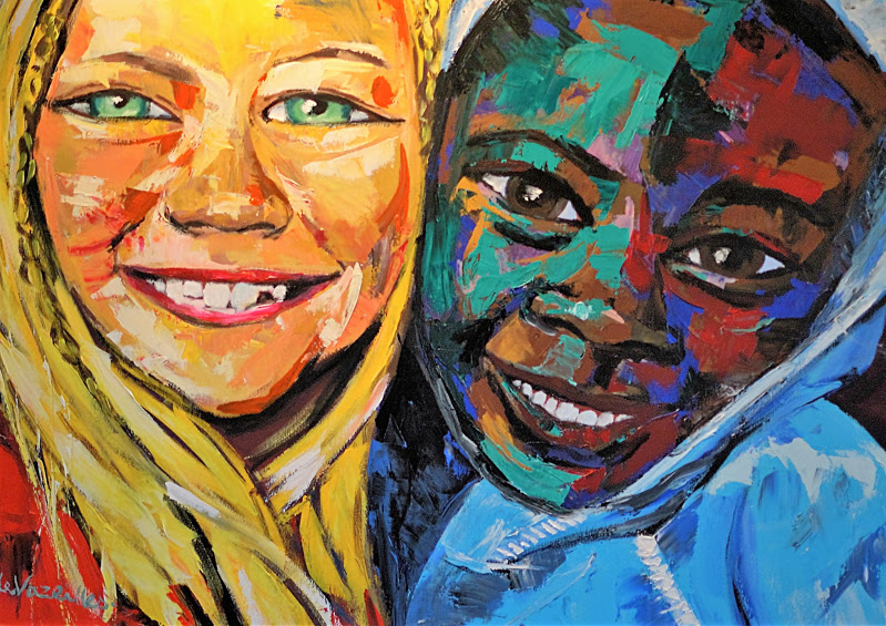 Artospective: Expressionist Figurative Paintings by Laura de Vazeilles.