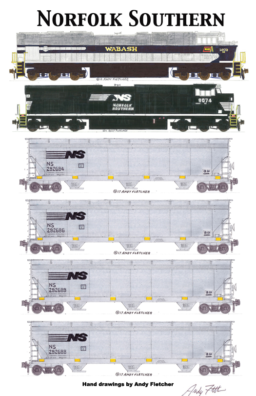 Andy Fletcher Blog-: A Norfolk Southern Grain Train Heads to ADM at ...