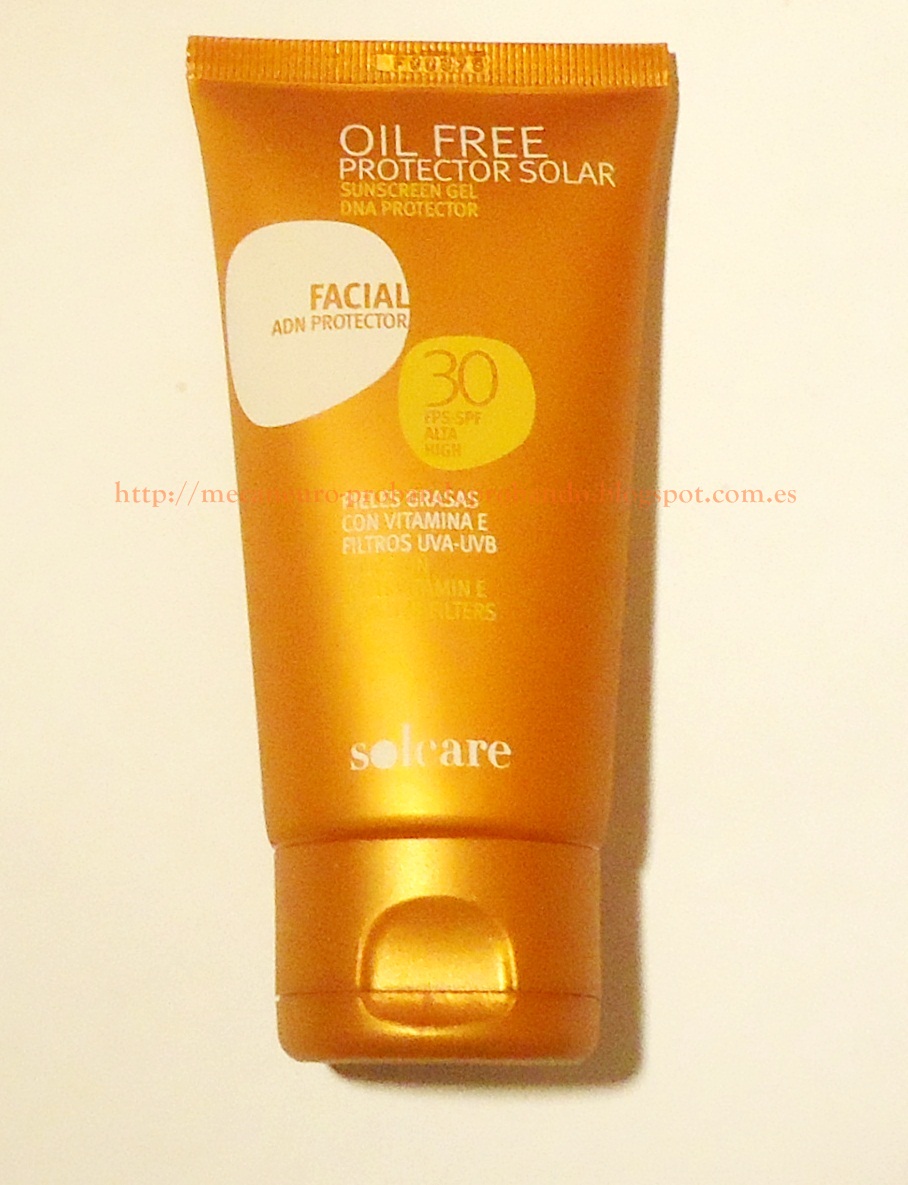 Probando, probando...: PROTECTOR FACIAL SOLAR OIL-FREE SOLCARE