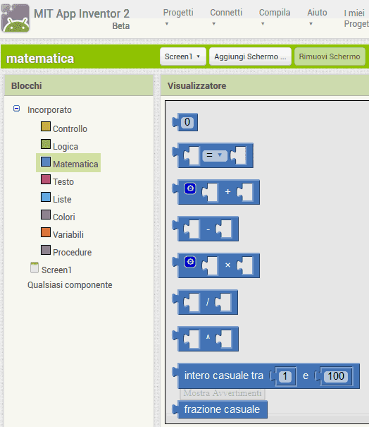 Funzioni matematiche (MIT App Inventor 2) | Oggi è un altro post