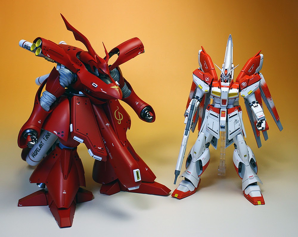 GUNDAM GUY: RE/100 MSN-04 II Nightingale - Painted Build