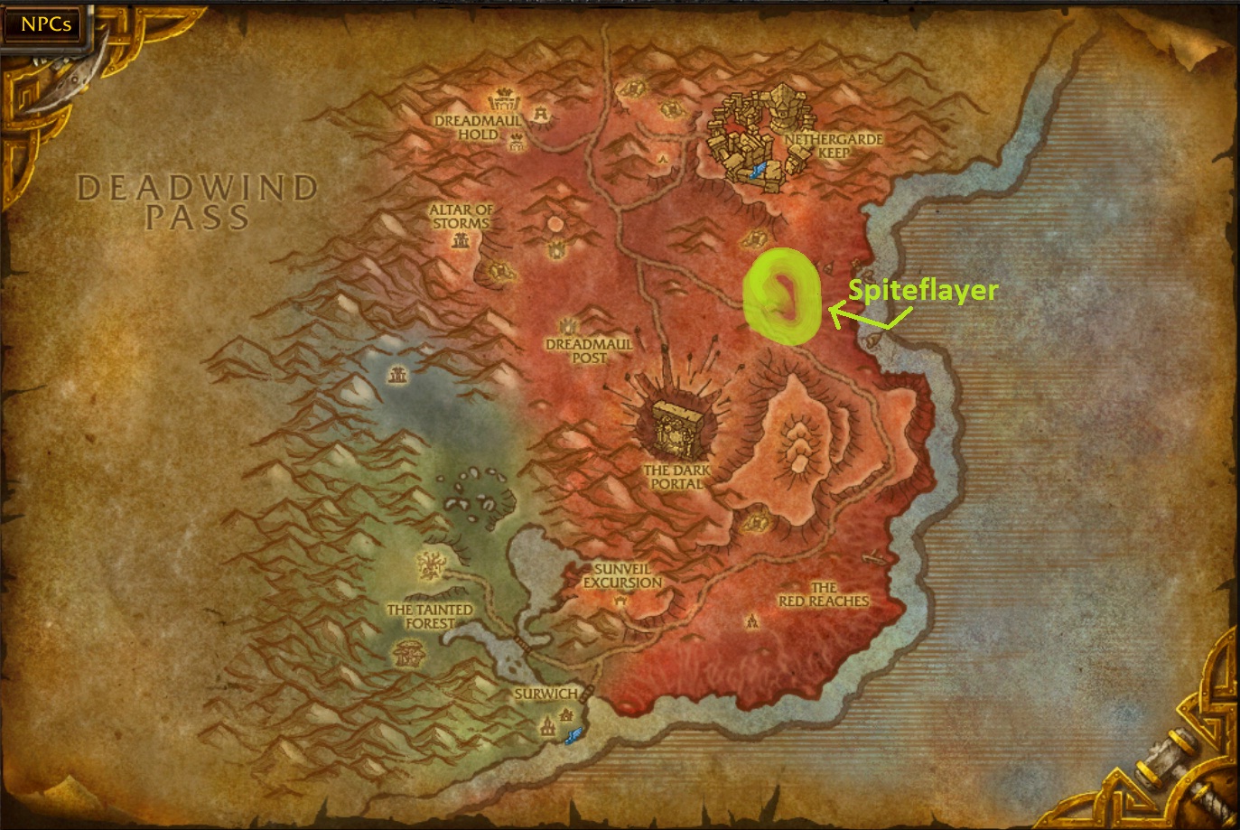 WoW Rare Spawns: Spiteflayer