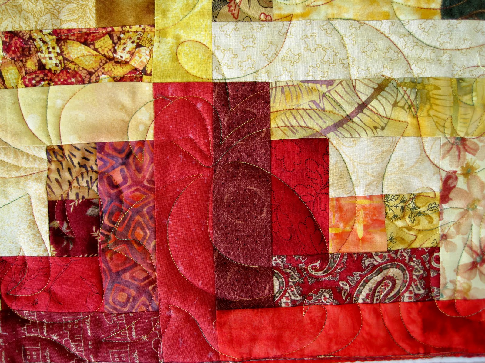Finely Finished Quilts: Sue's Log Cabin