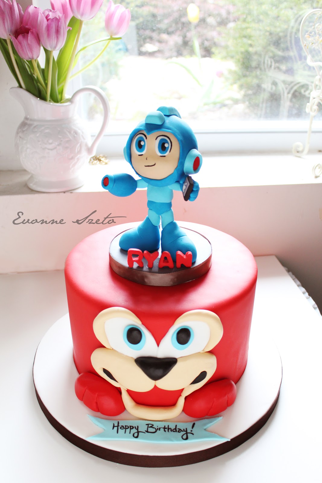 sweet from the heart: Iphone Cake, Mega Man Cake, Lavender and Black ...
