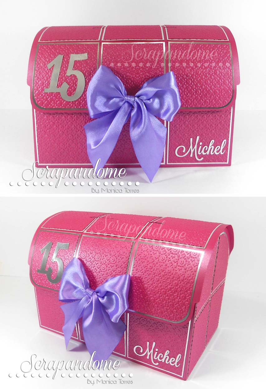 Scrapandome Con Los Recuerdos: Quinceañera Rosa Plata y Lila