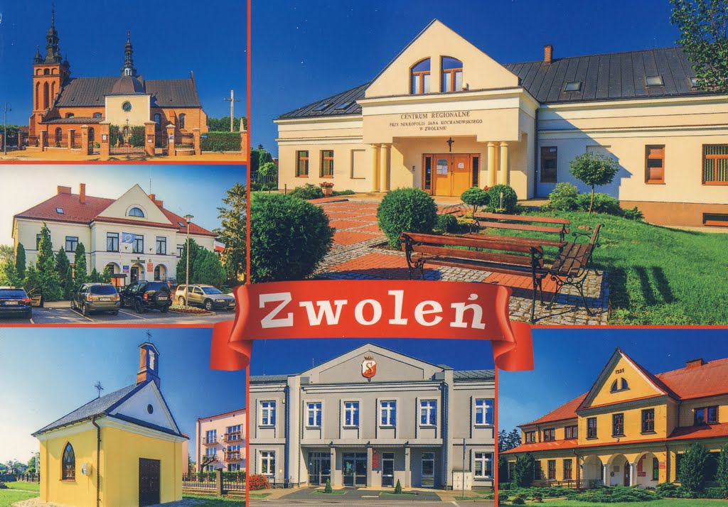 Poland on Postcards: Zwoleń i Czarnolas - Mazowsze / Masovia.