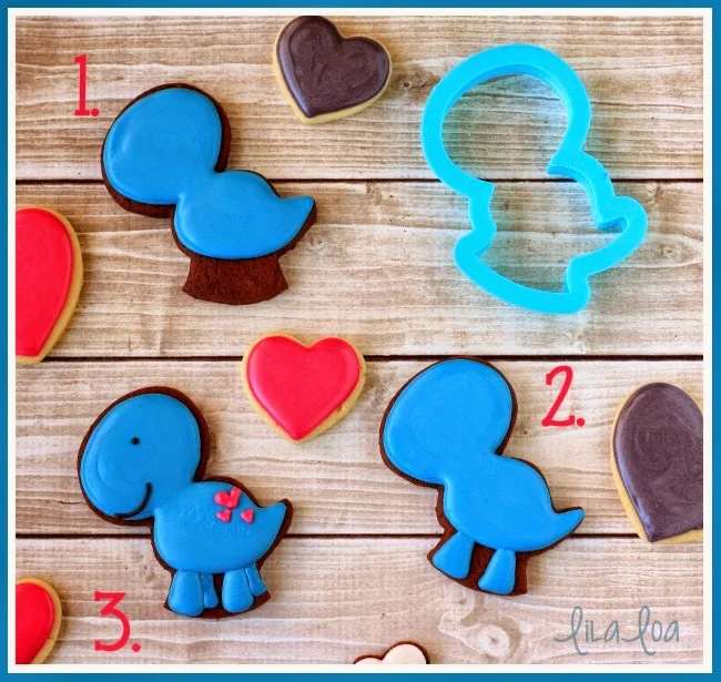 Dino-Mite Valentine Cookies