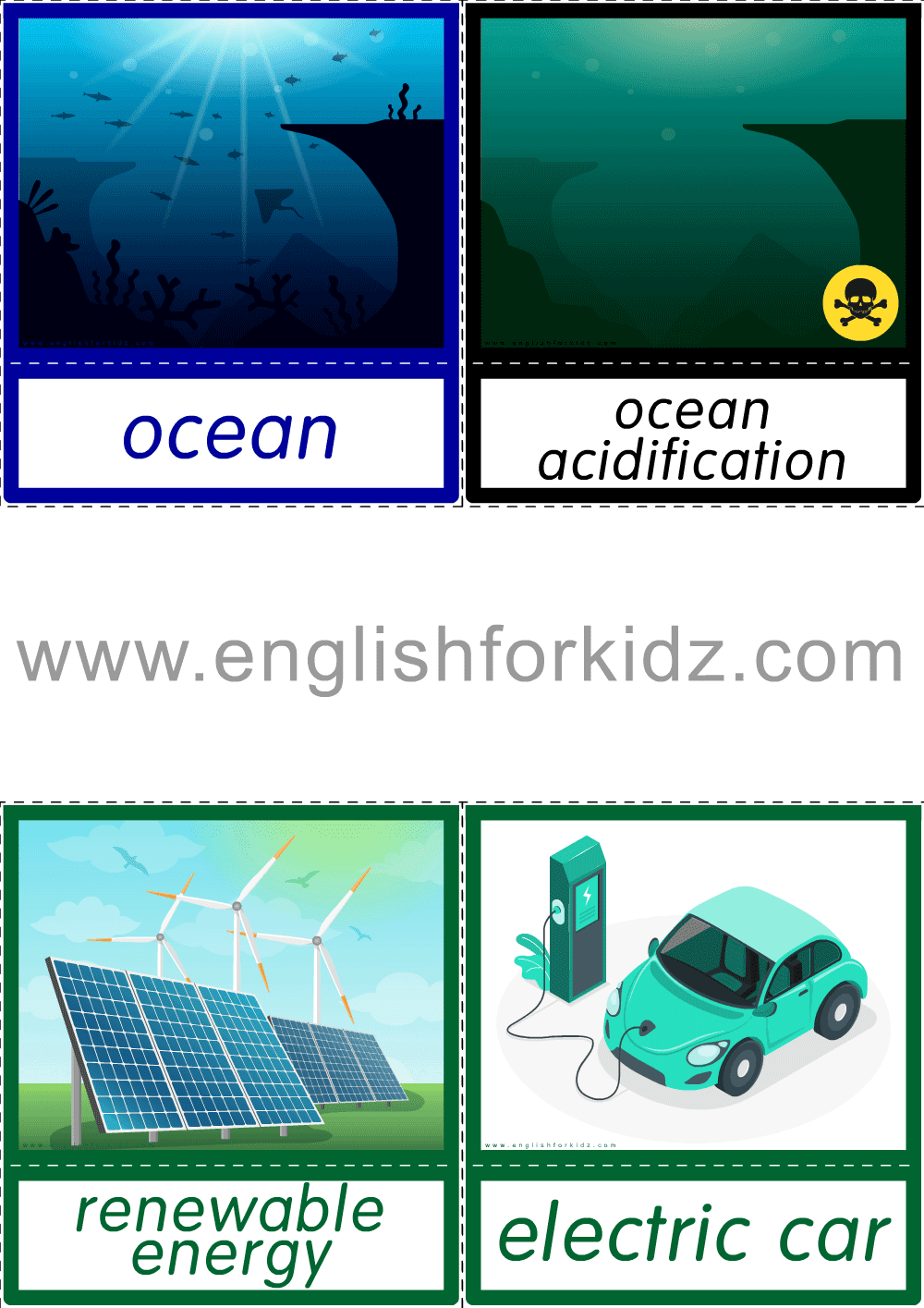 Global Warming Reading Comprehension, Worksheets, Flashcards