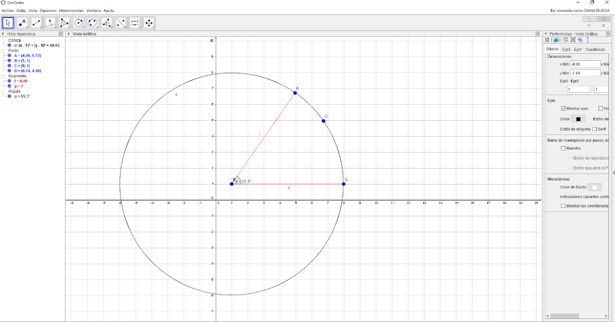 APRENDER MATEMATICAS CON TICS: ACTIVIDAD CON GEOGEBRA
