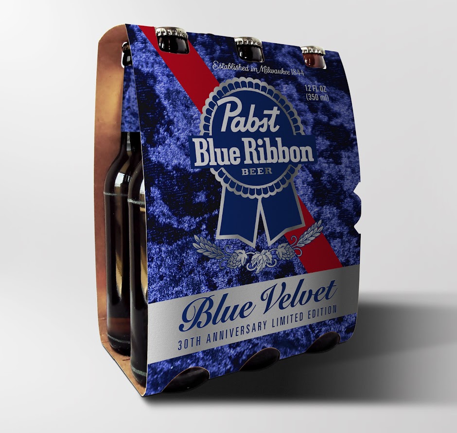 Pabst Blue Ribbon Blue Velvet 30th Anniversary Limited Edition ...