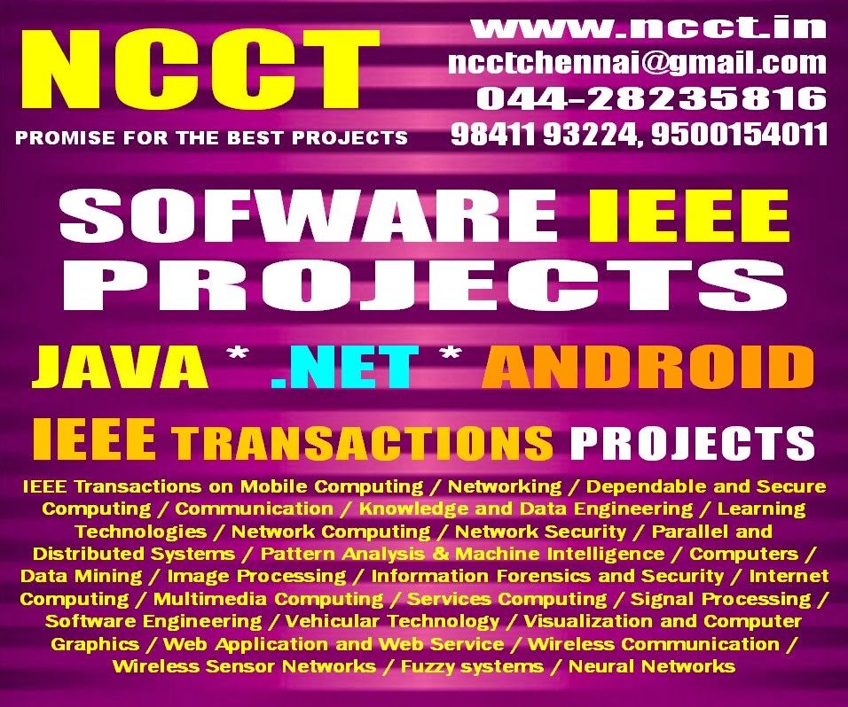 NCCT - PROJECT IMAGE GALLERY: NCCT Final Year Students Projects, IEEE Projects 2013 - Embedded ...