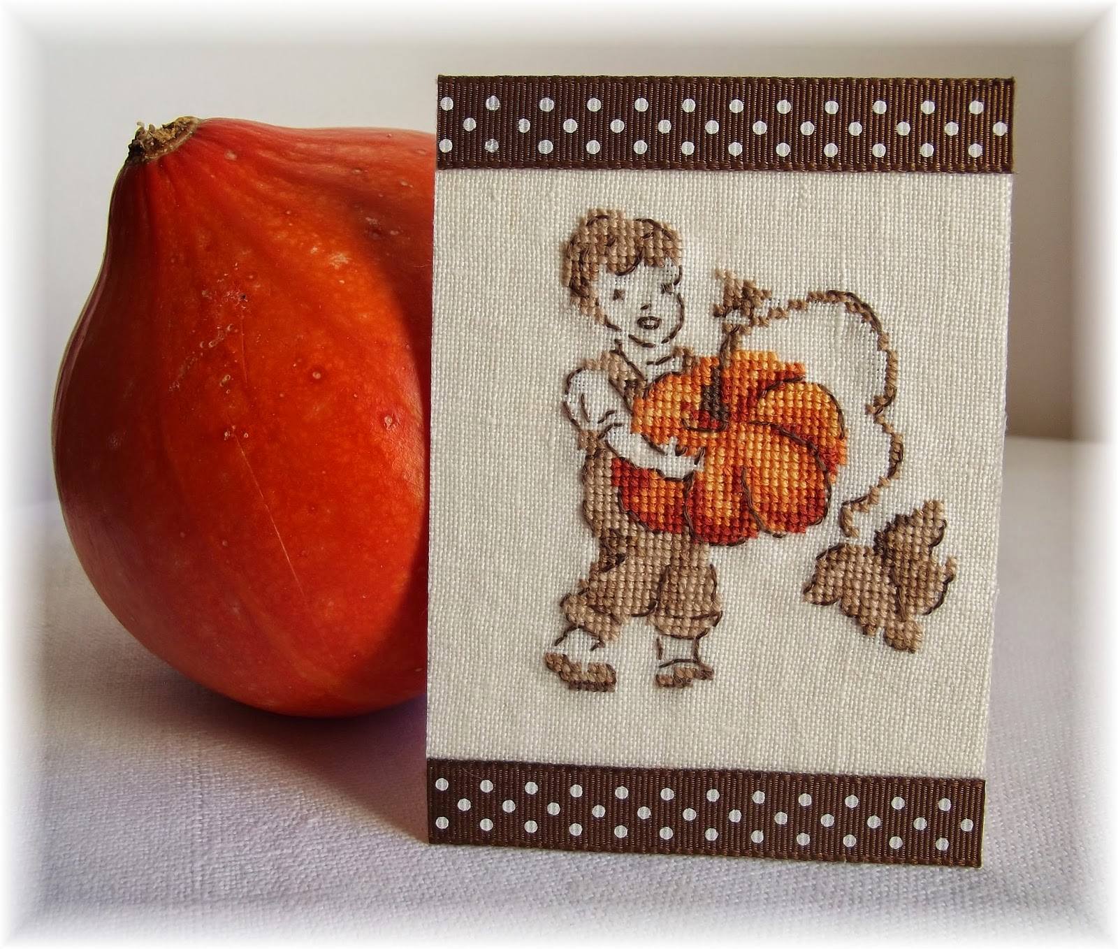 Le Blog d'Aurèle: ATC "Le garçonnet et la citrouille"