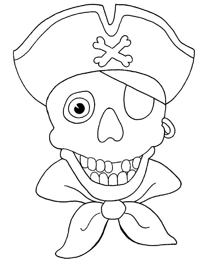 Dibujos para imprimir y colorear: Pirata para colorear