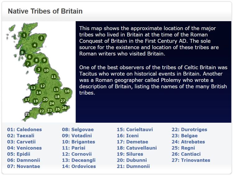Grymvald Gazetteer: Mapping Monday - Early Tribes in Britain