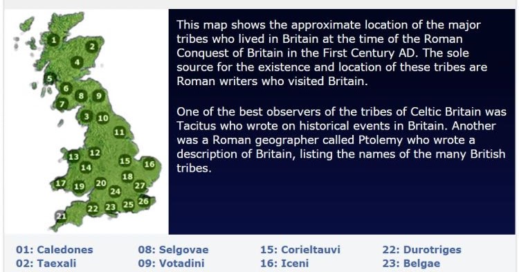 Grymvald Gazetteer: Mapping Monday - Early Tribes in Britain