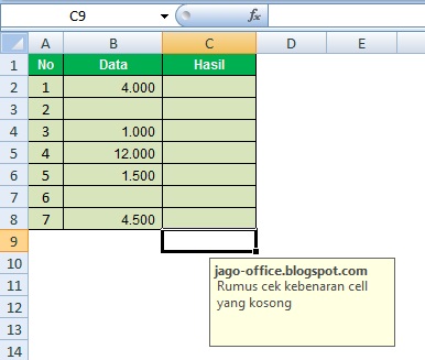 (NEW) Rumus Excel Cek Cell Kosong dengan Isblank Terbaru 2021 - 2022 ...