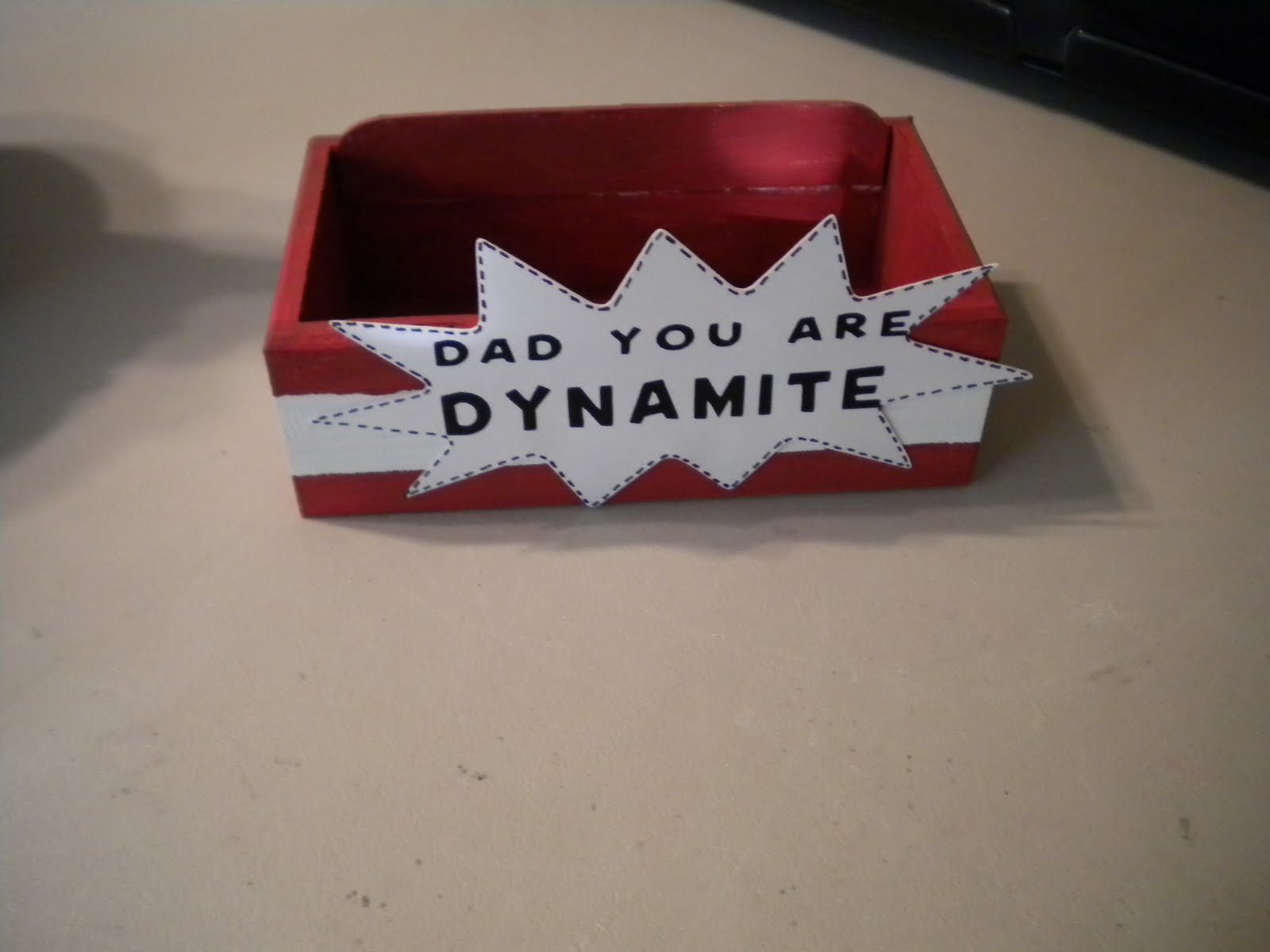 Jean's Crafty Corner: Dad You Are Dynamite!! Gift and Card with Tutorial