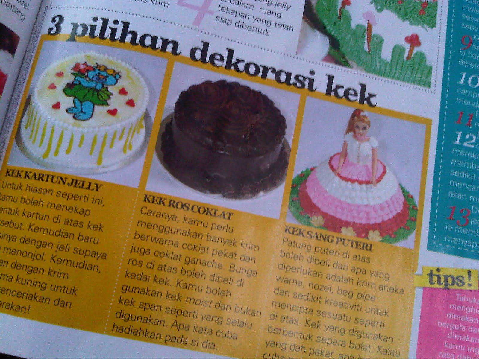 Jom Hias Kek - Majalah REMAJA 1 Mac 2011 | Baking & Deco Classes